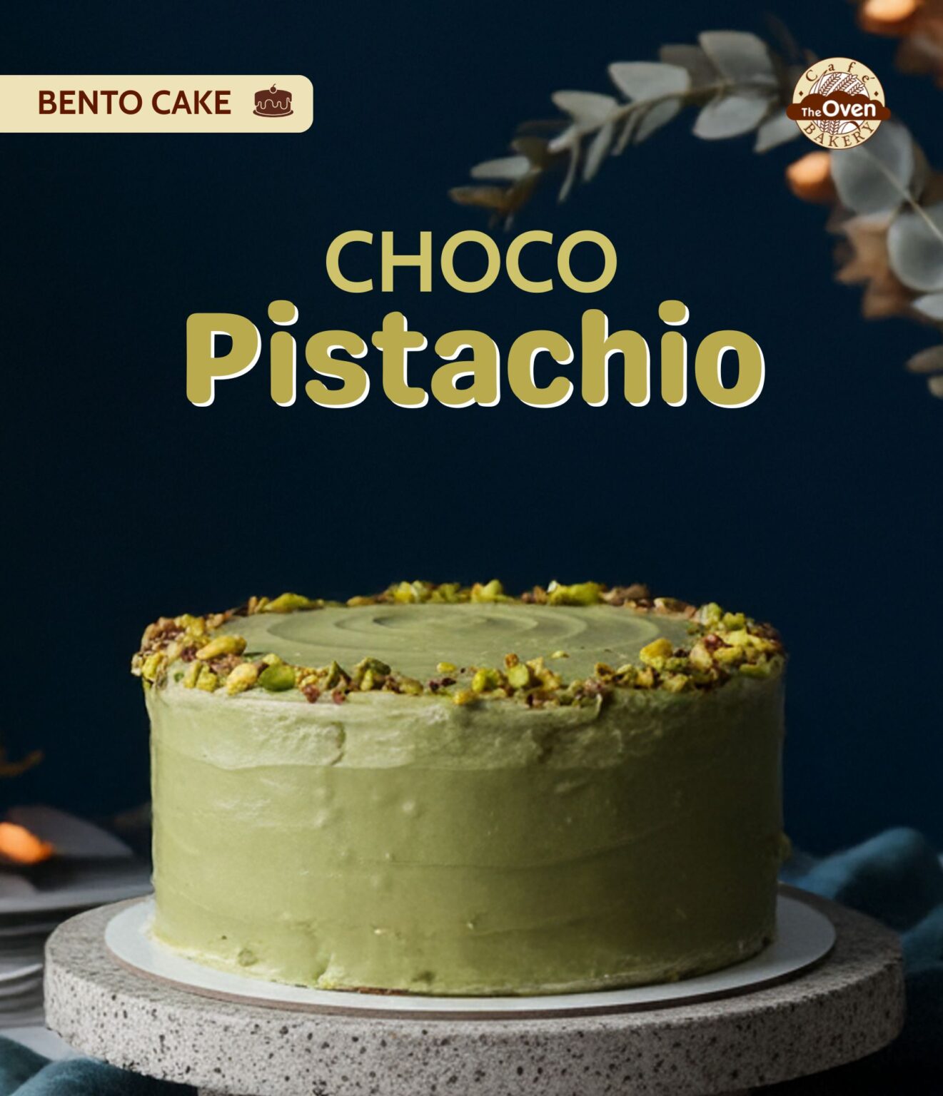 Choco Pistachio Cake – 200g - The Oven